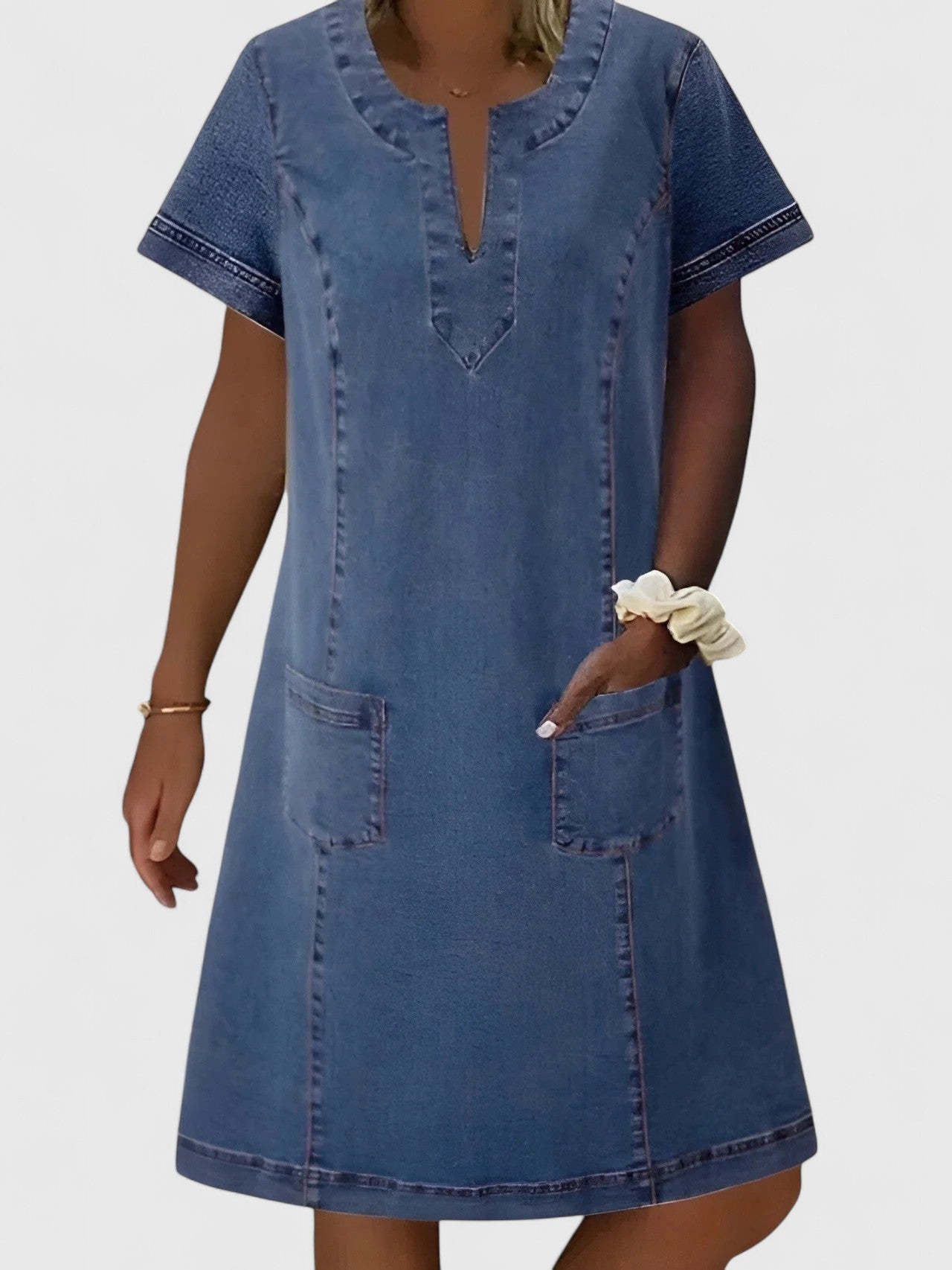 Christine | Elegant Denim Dress – Isla & James